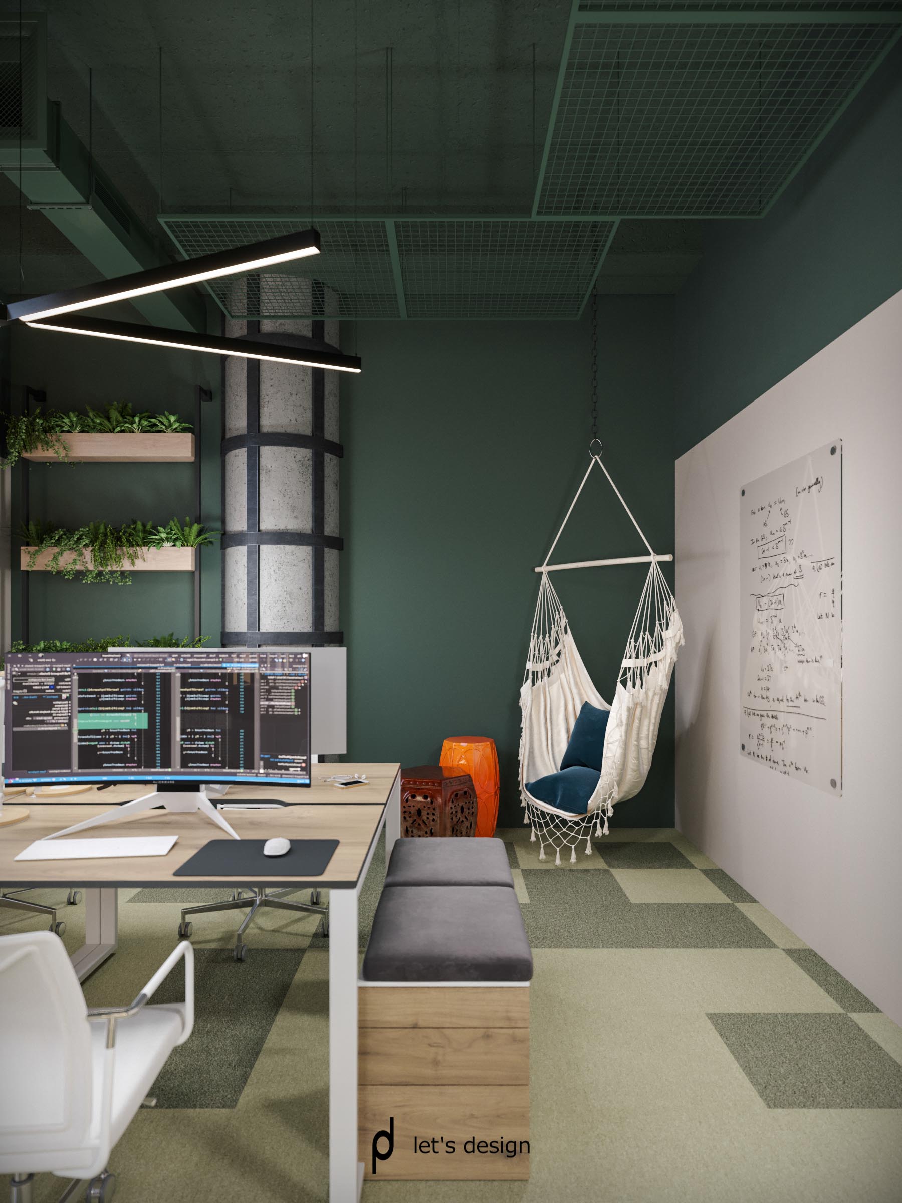 "interir design project for IT company, Kyiv - Let's design